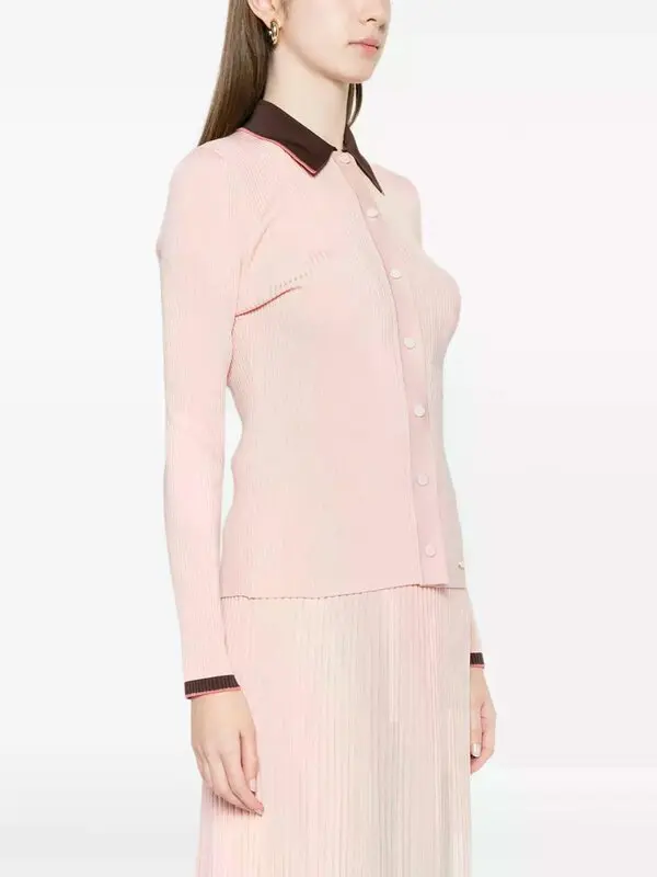 Zimmermann Contrast Ribbed Cardigan