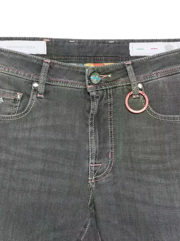 TRAMAROSSA Michelangelo Logo-patch Jeans - Grey
