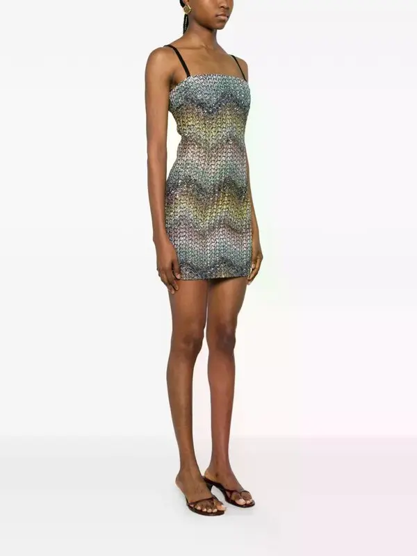 Missoni Zigzag Mini Dress - Blue