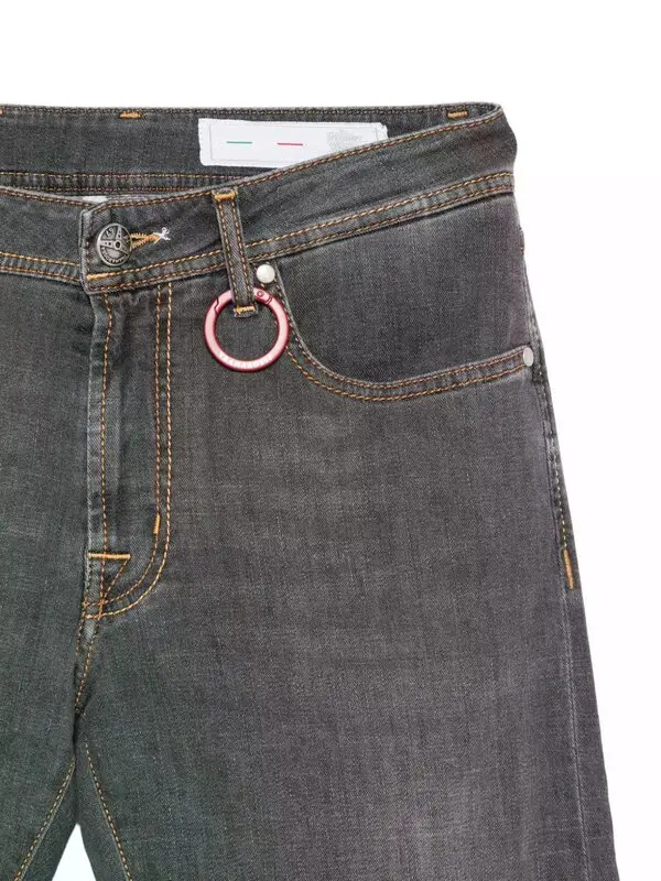 TRAMAROSSA Michelangelo Logo-patch Jeans - Grey