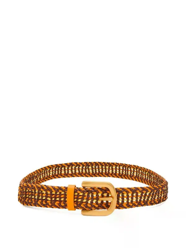 Gabriela Hearst Woven Buckle Belt - Brown