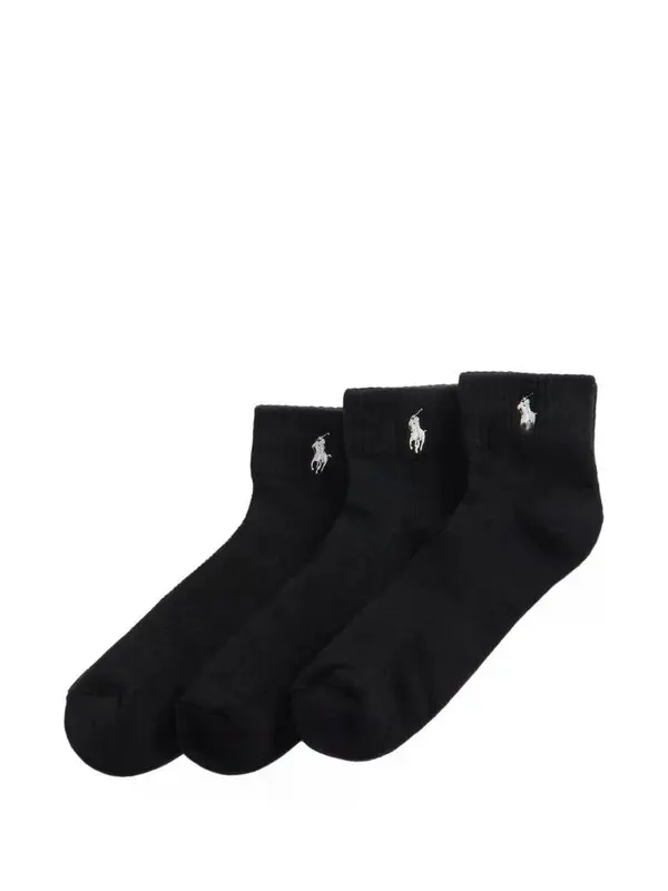 Polo Ralph Lauren Half-cushioned Sport Ankle Socks - Black