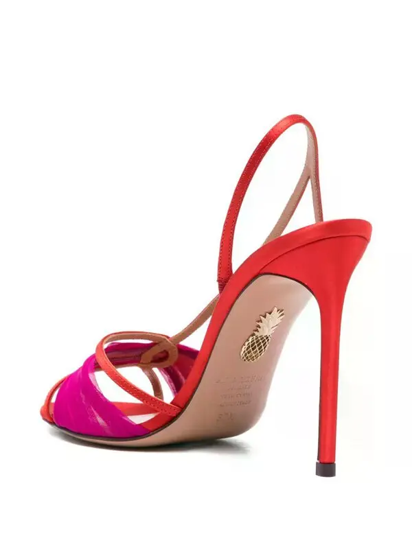 AQUAZZURA Sweet Whisper Strappy Sandals - Red