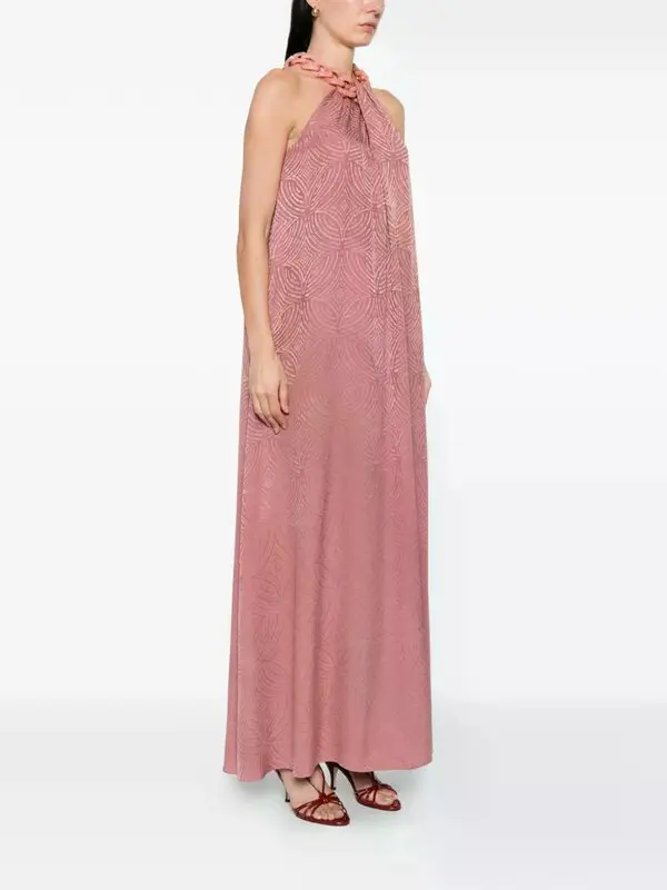 JOSEPH Parc Chain-detail Maxi Dress - Pink