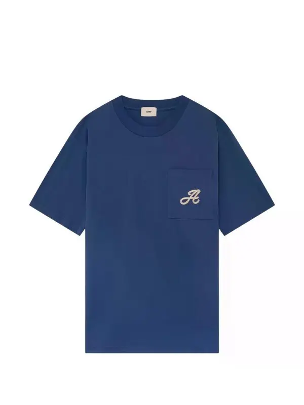 AUTRY Embroidered-logo T-shirt