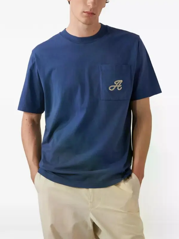 AUTRY Embroidered-logo T-shirt