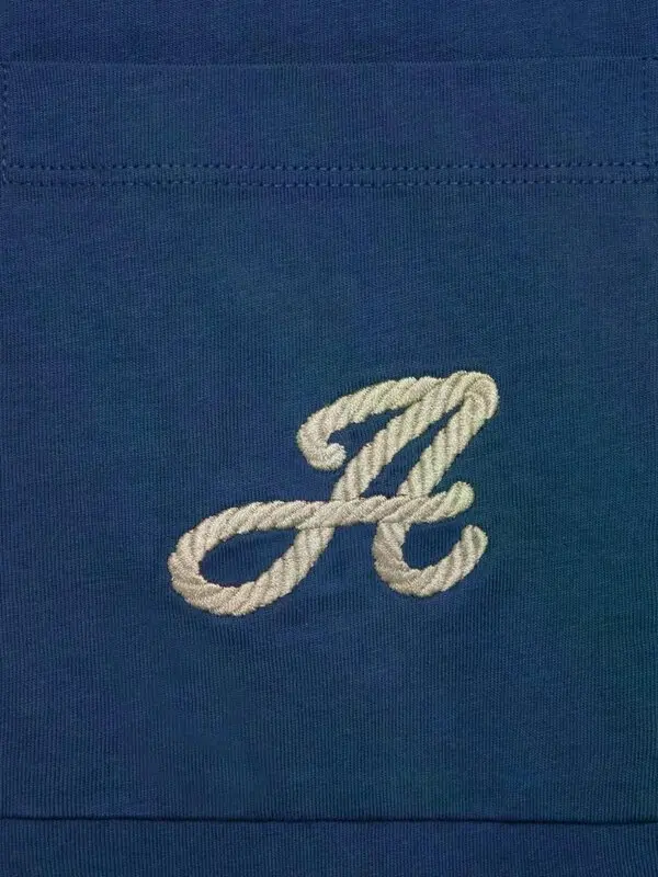 AUTRY Embroidered-logo T-shirt