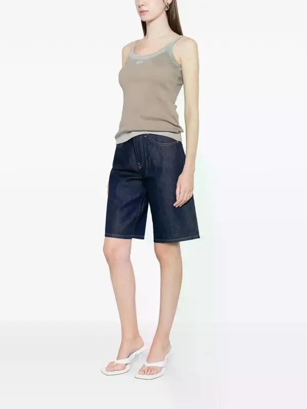 Ag Wide-leg Thalia Denim Shorts