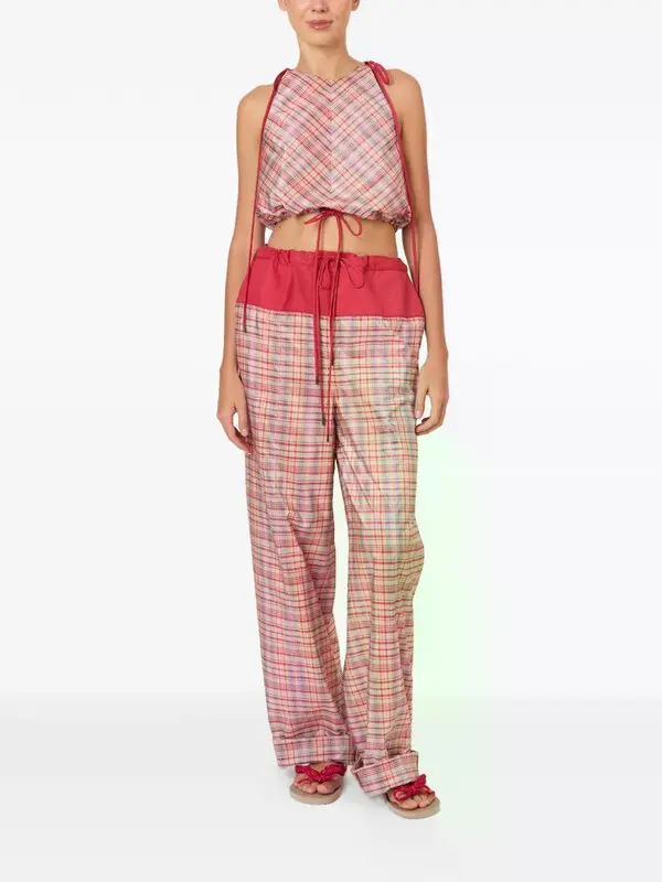 Rosie Assoulin Plaid-pattern Trousers