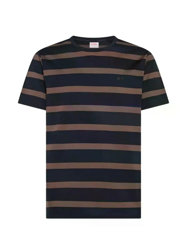 SUN 68 Striped T-shirt - Blue