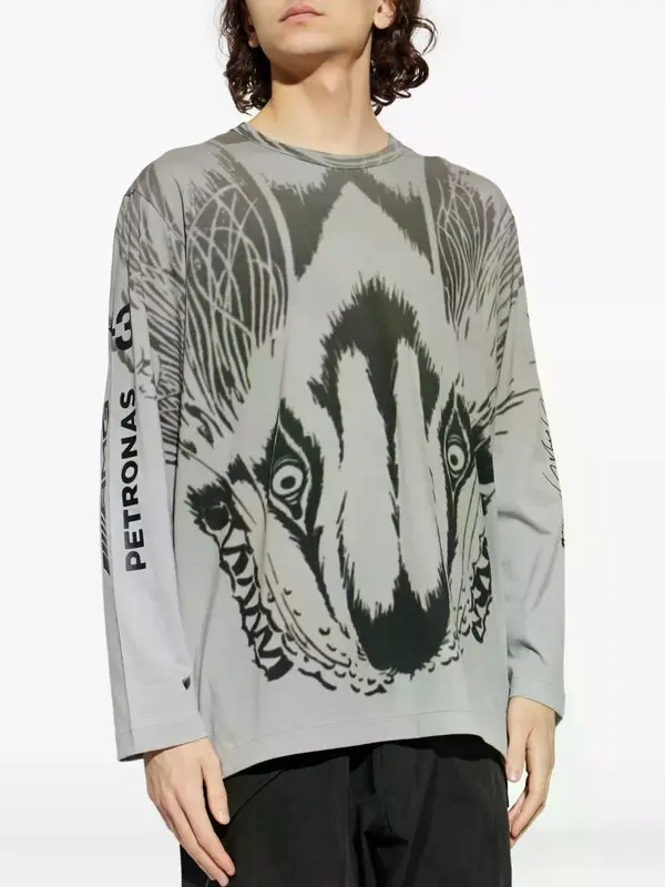 Y3 X Mercedes Wolf-print T-shirt