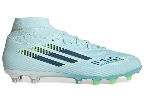 Adidas F50 Sparkfusion League Mid Cut Fg/ag Precision Pack - Almost Blue/dusky Petrol/hi