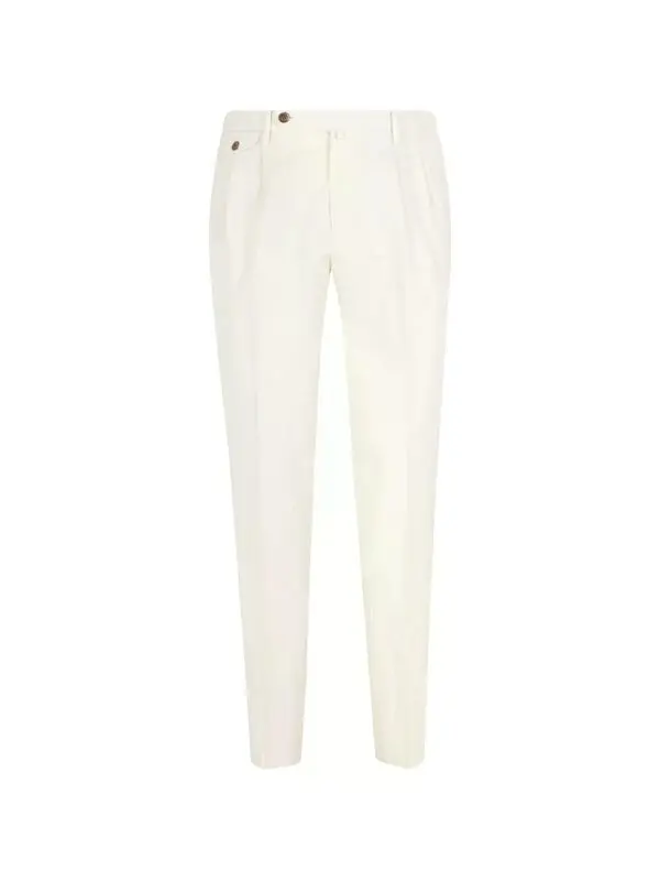 BRIGLIA 1949 Pleated Trousers - White