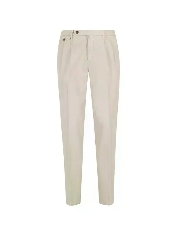 BRIGLIA 1949 Pleated Button Trousers - Neutrals