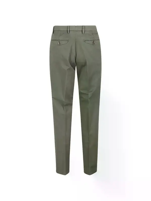 BRIGLIA 1949 Button-fastening Pleated Trousers - Green