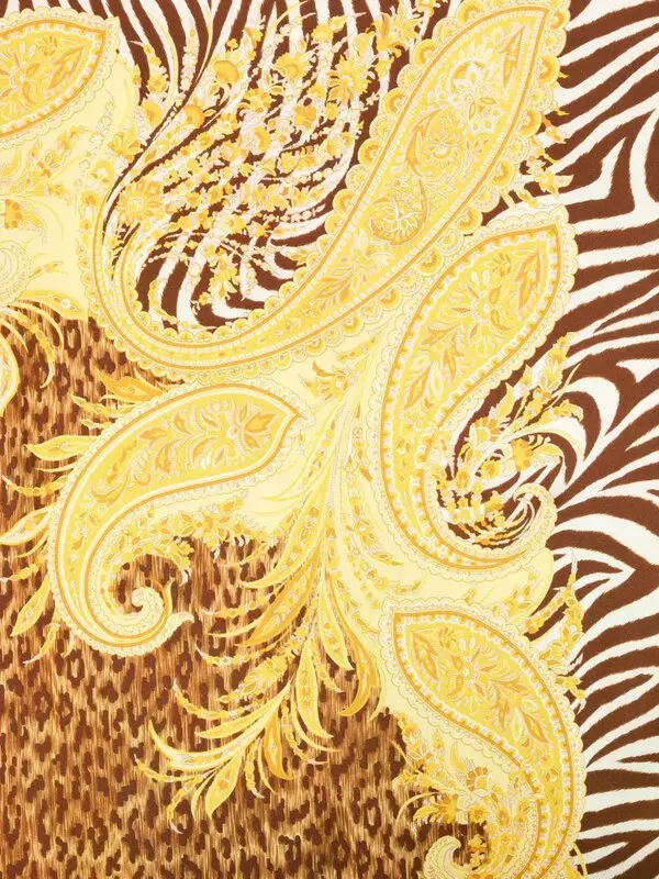 Versace 1990s Animal Scarf