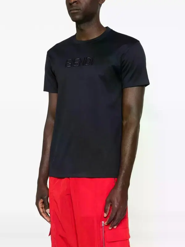 Fendi Embroidered-logo T-shirt