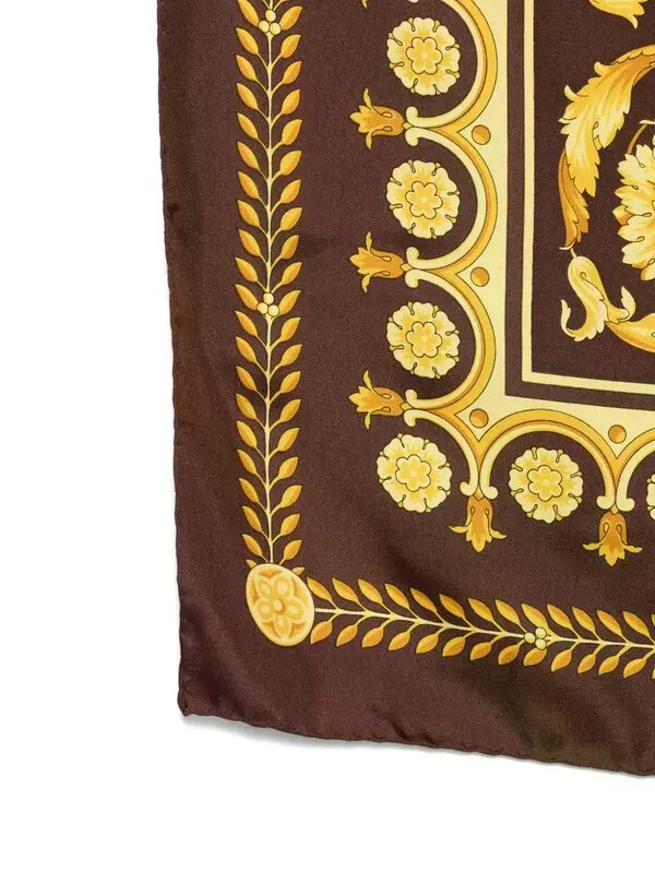 Versace 1990s Floral-print Scarf