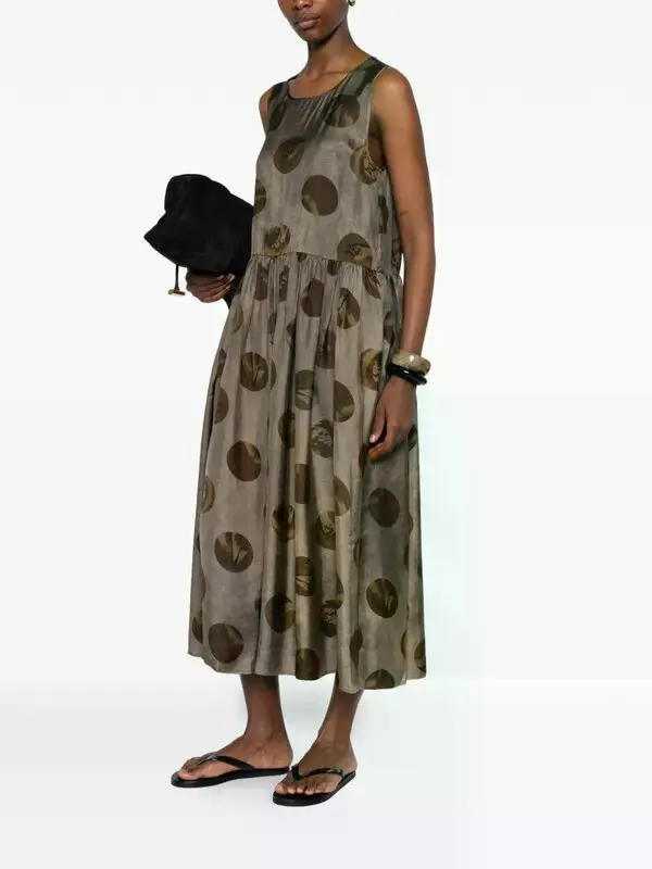 UMA WANG Crew-neck Midi Dress