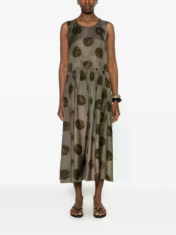 UMA WANG Crew-neck Midi Dress