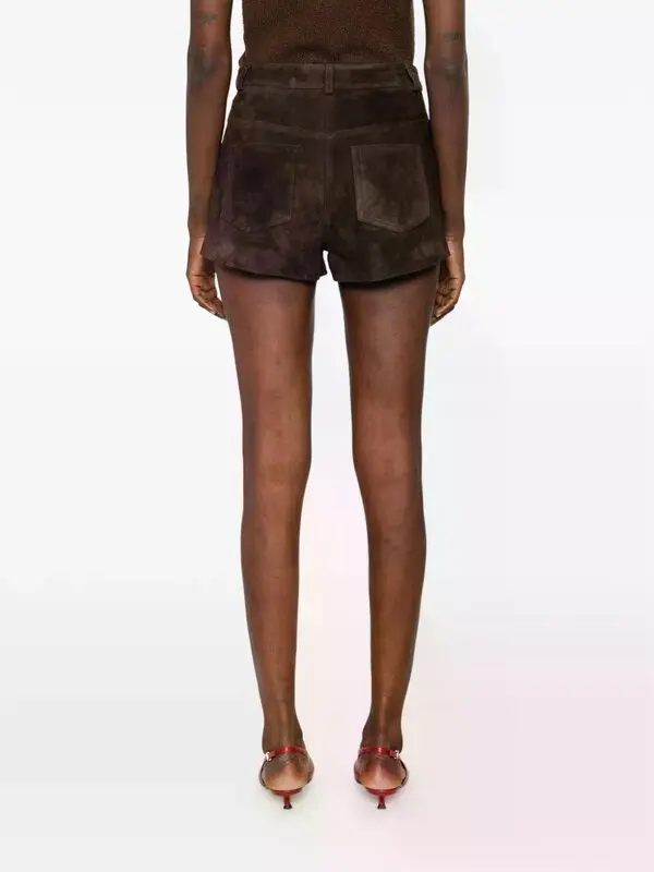 Nour Hammour Leontine Shorts - Brown