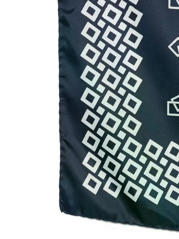 Saint Laurent 1990s Print Silk Scarf