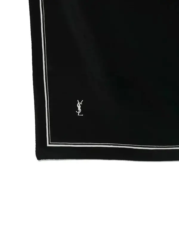 Saint Laurent 1990s Logo-detail Scarf