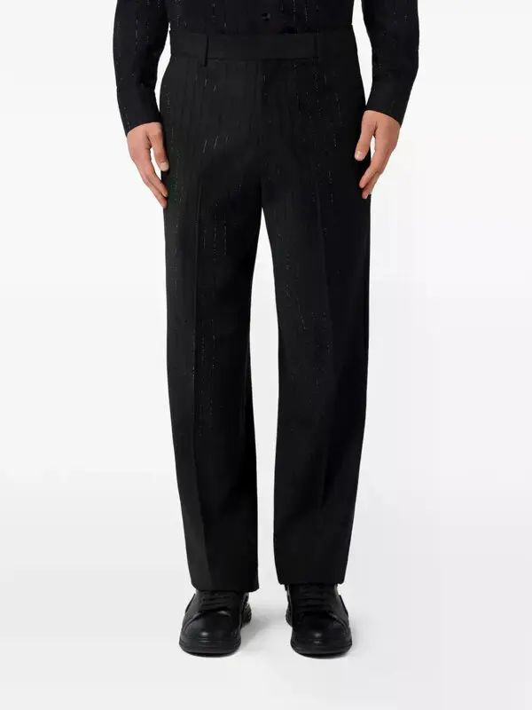 Philipp Plein Embellished Loose Fit Trousers