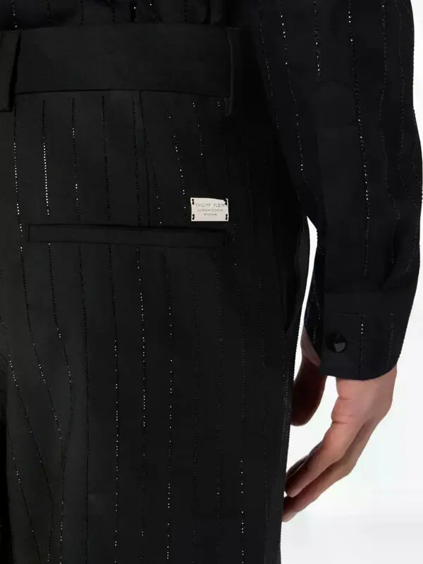 Philipp Plein Embellished Loose Fit Trousers