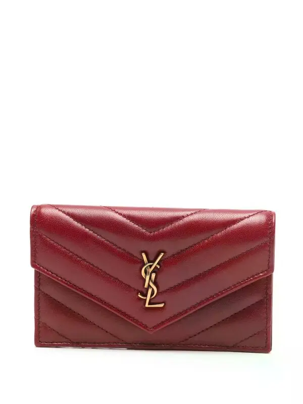 Saint Laurent Cassandre Wallet - Red
