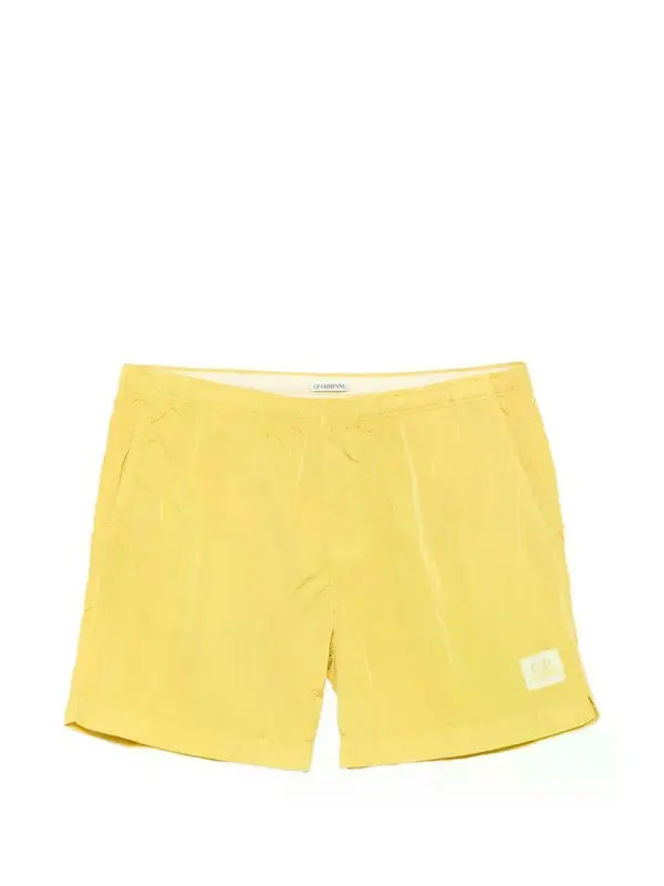 C.P. COMPANY Logo-patch Swim Shorts - Yellow