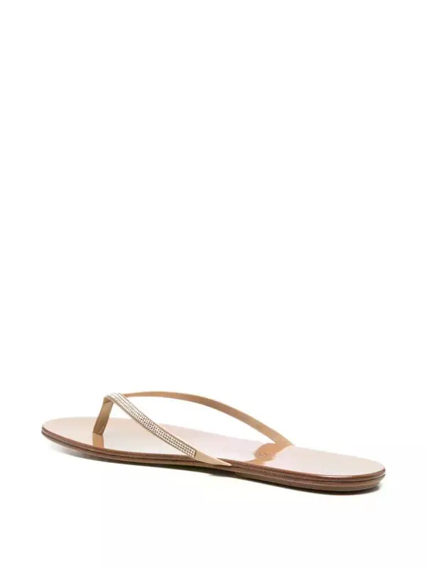 PEDRO GARCIA Embellished Thong Sandals - Neutrals