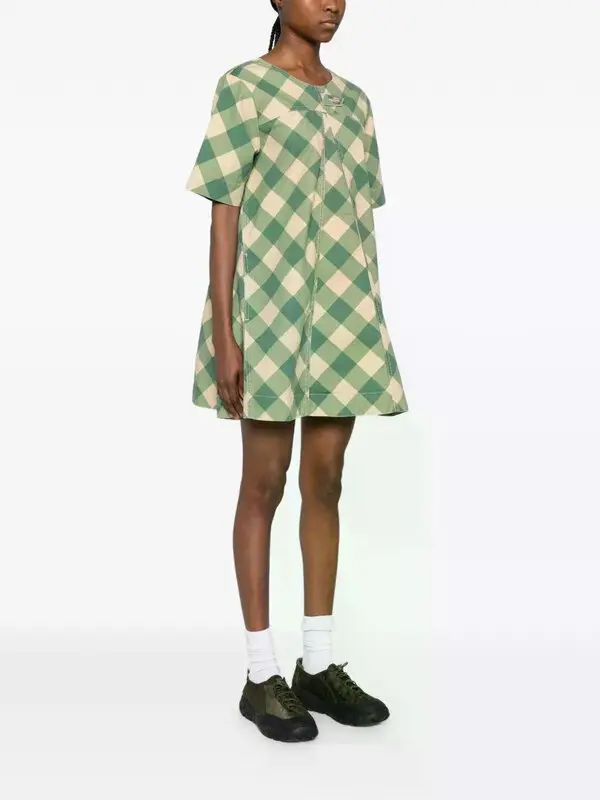 DAMSON MADDER Checked Mini Dress