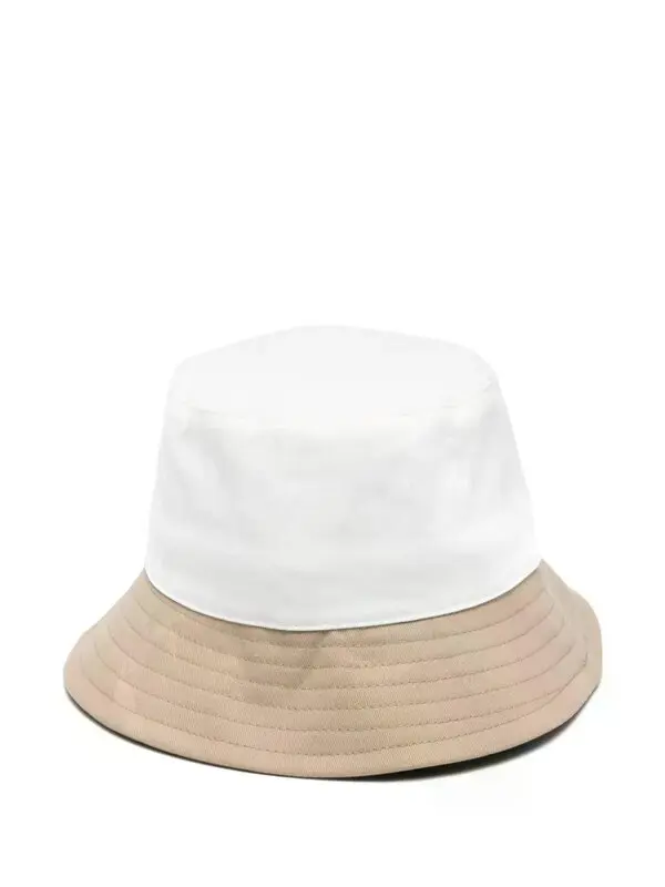 AMI Paris Logo-embroidered Bucket Hat - Neutrals