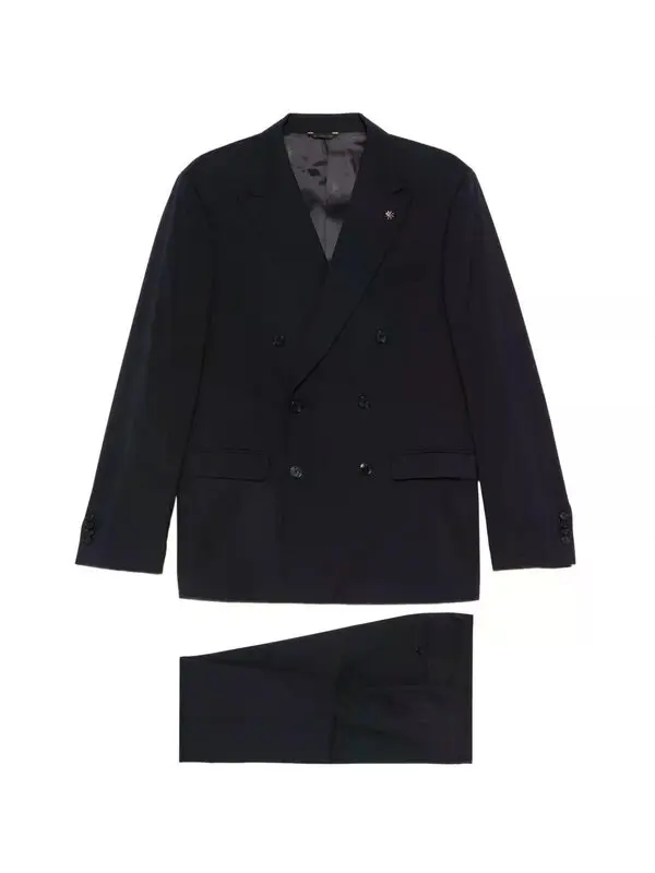 MANUEL RITZ Double-breasted Suit - Blue