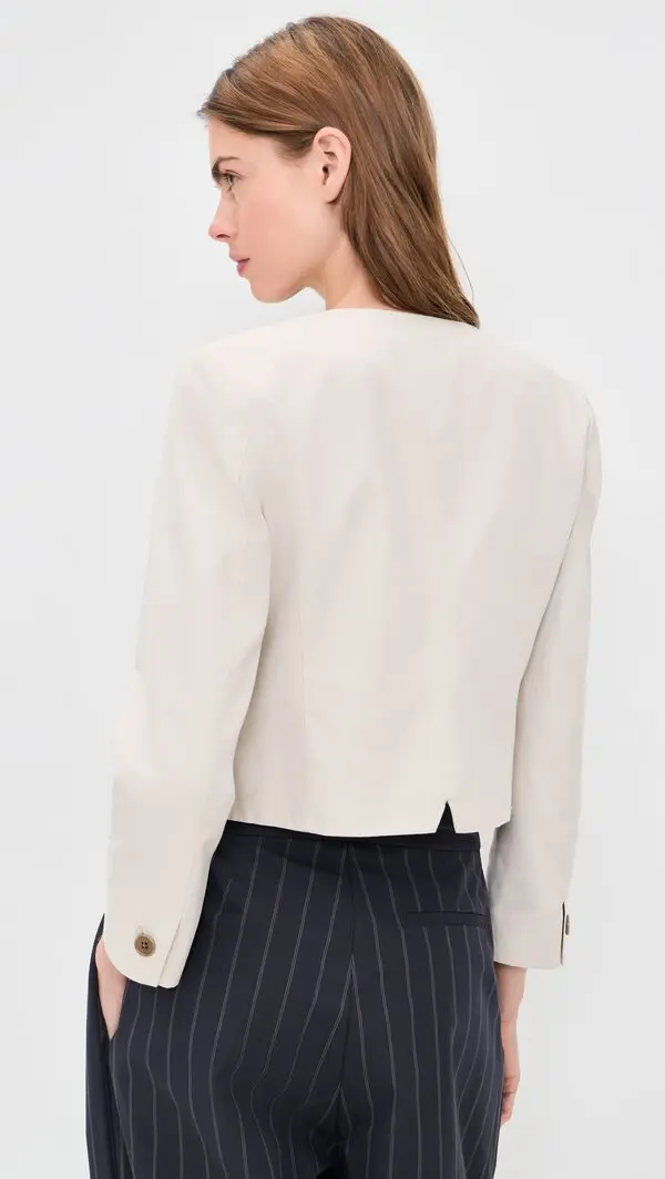 ALEX MILL Cotton Linen Soho Jacket - Sand