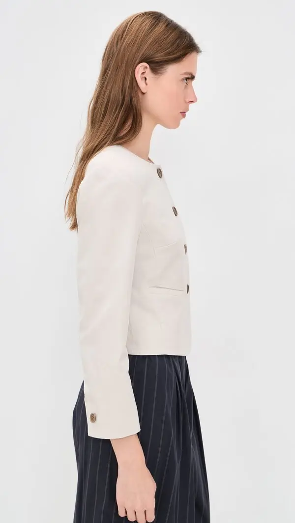 ALEX MILL Cotton Linen Soho Jacket - Sand