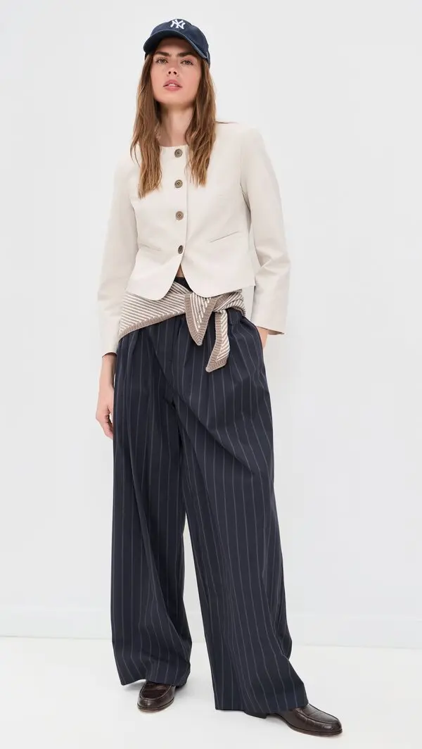 ALEX MILL Cotton Linen Soho Jacket - Sand