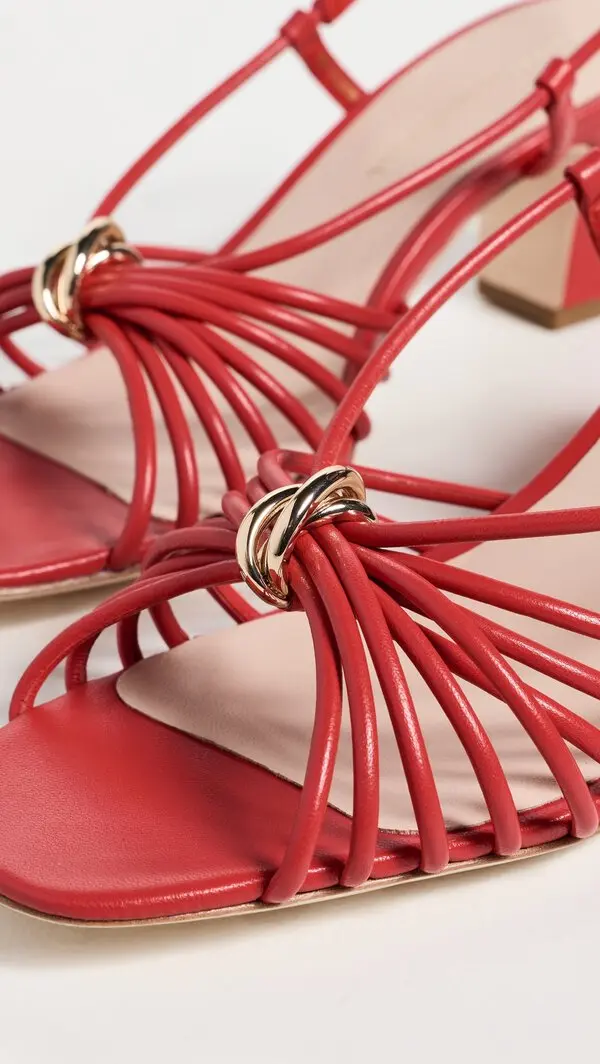 LOEFFLER RANDALL Minna Heeled Sandals - Red