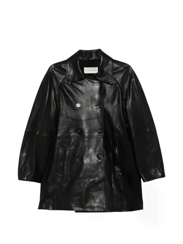 Nour Hammour Quinn Leather Coat