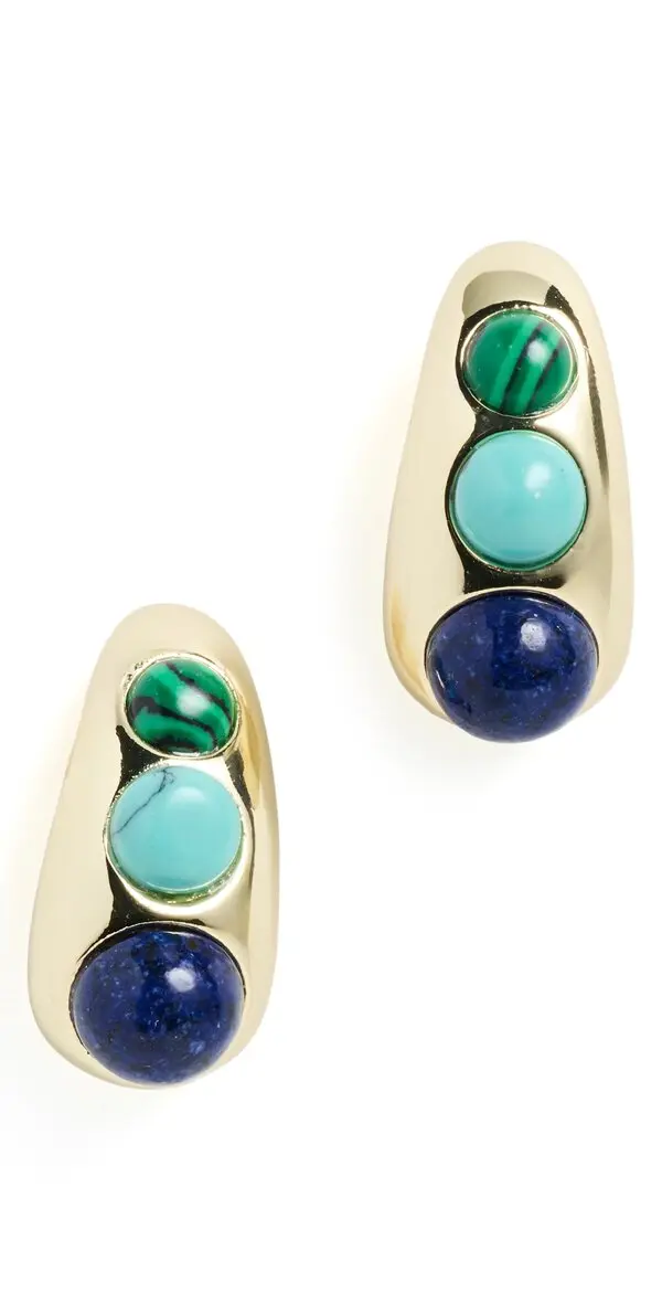 Baublebar Ella Semi-precious Stone Stud Earrings - Multi