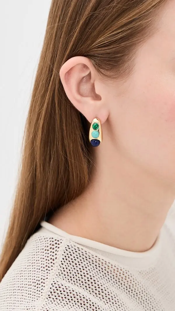 Baublebar Ella Semi-precious Stone Stud Earrings - Multi