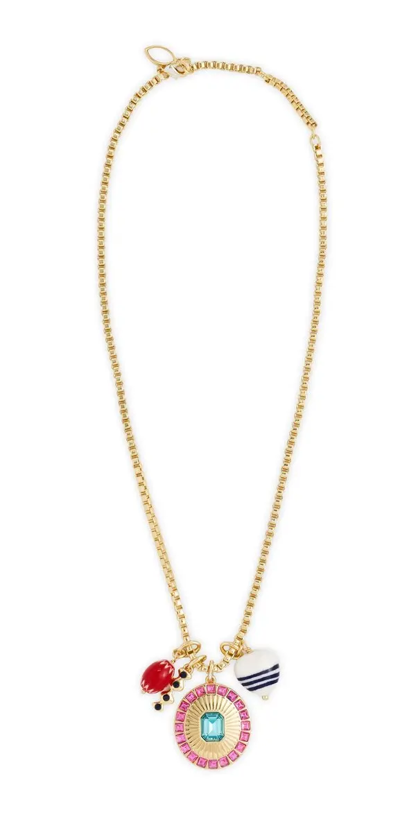 Mignonne Gavigan Miranda Charm Necklace - Gold Multi