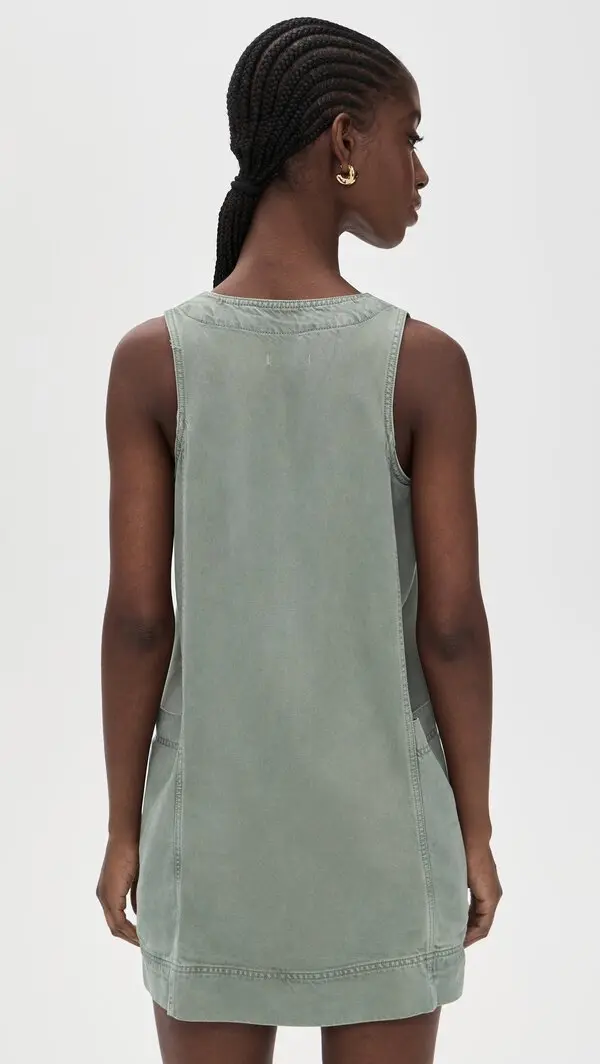 Splendid Lounge Denim Mini Dress - Eucalyptus