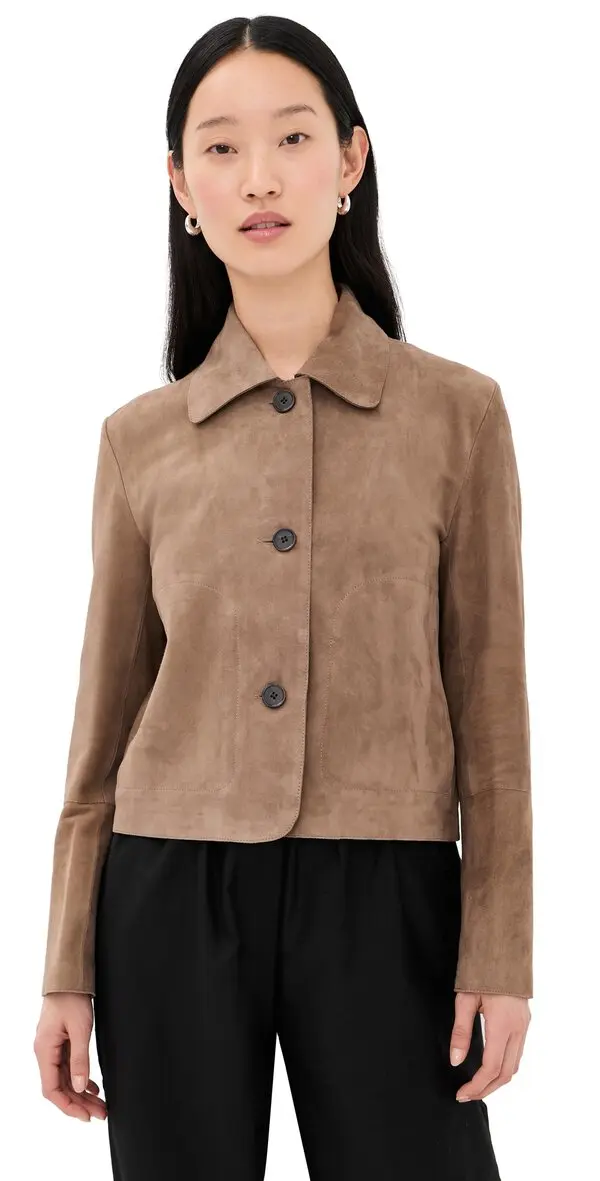 ARMA Emy Goat Suede Jacket - Soil