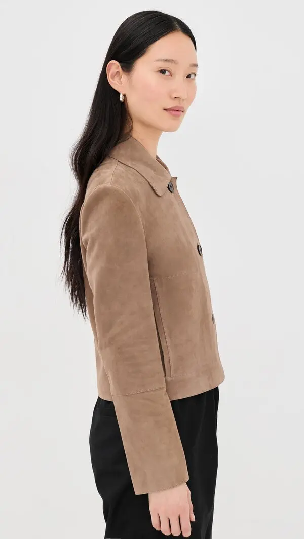 ARMA Emy Goat Suede Jacket - Soil