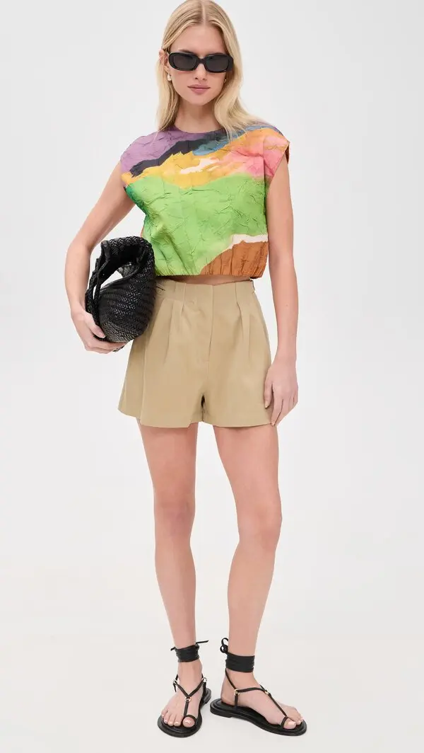 Ulla Johnson Kira Twill Shorts - Sahara