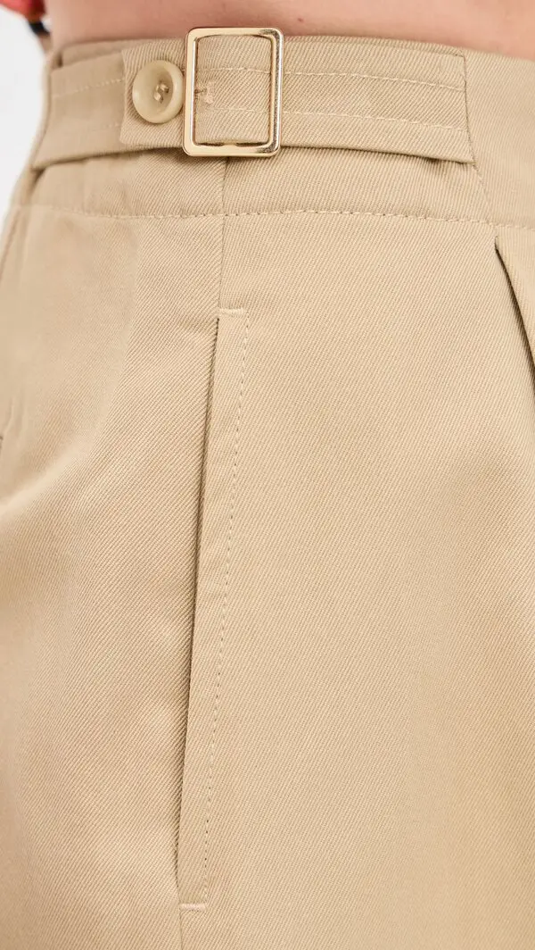 Ulla Johnson Kira Twill Shorts - Sahara