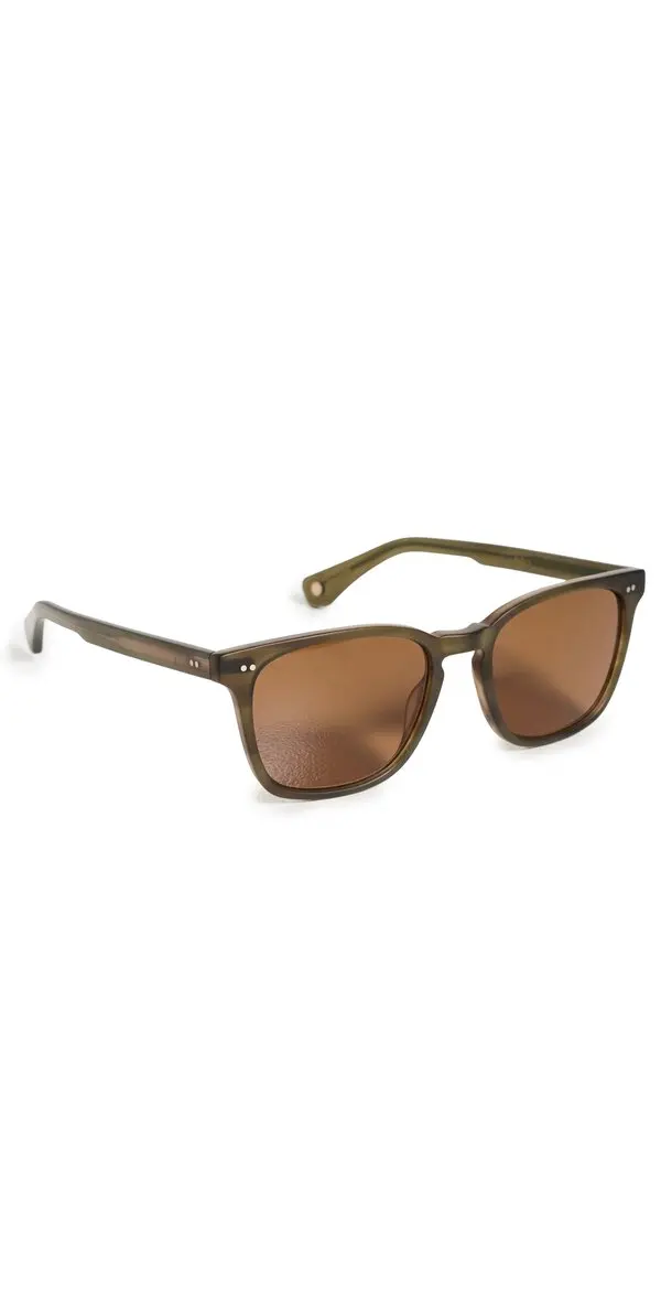 Garrett Leight Earvin Square Sunglasses - Mot/o Plr