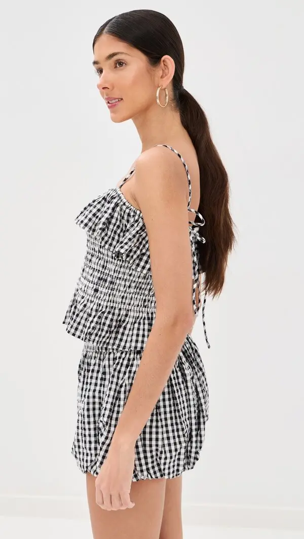 Alix Of Bohemia Clara Check Top - Multi Color